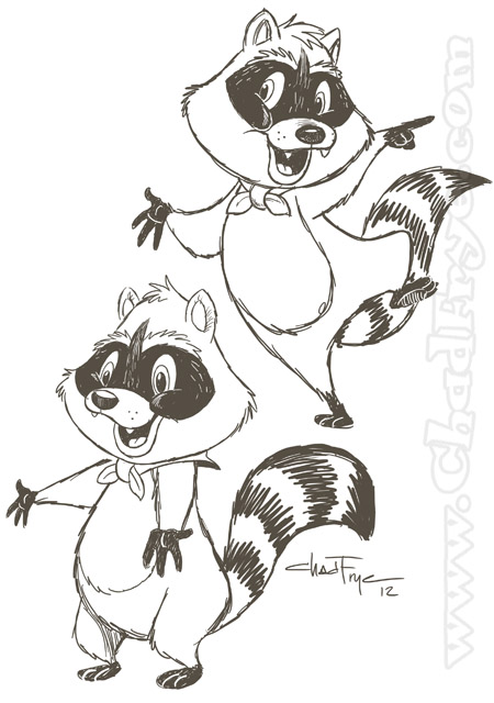 Care Bears – Raccoon – The Chad Frye – Illustration Guy