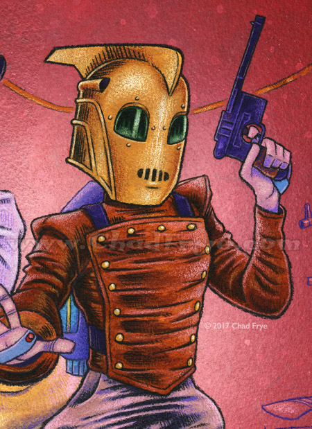 Painting the Rocketeer: Step 5 – The Chad Frye – Illustration Guy