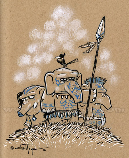 Pygmy Pachyderms – The Chad Frye – Illustration Guy