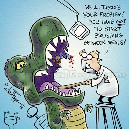 Dino Dentist – The Chad Frye – Illustration Guy