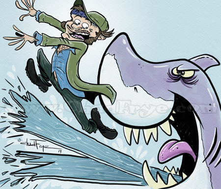Shark Week – The Chad Frye – Illustration Guy
