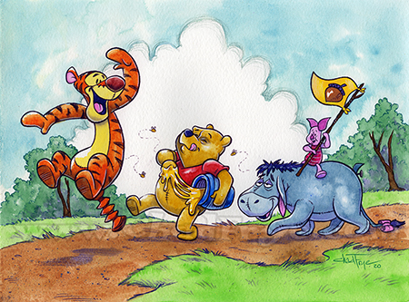 Pooh Parade – The Chad Frye – Illustration Guy