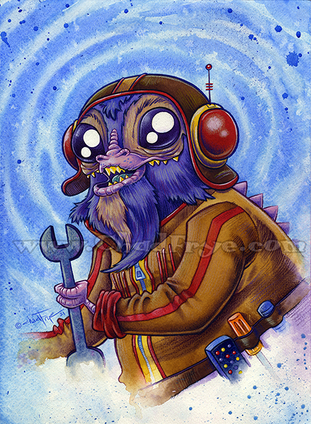 2021 Monster Month: Grease Monkey – The Chad Frye – Illustration Guy